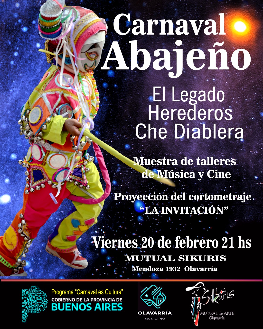 Se viene el Carnaval Abajeño en la Mutual Sikuris - En Linea Noticias